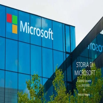 Presentazione sulla storia di Microsoft.pptx | Computing | Technology ...