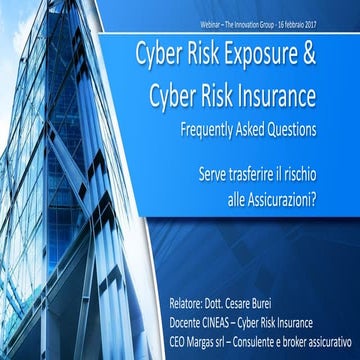 Frequently Asked Questions sulla Cyber Risk Insurance | PDF