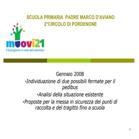 Presentazione possibili fermate del Pedibus | PPT