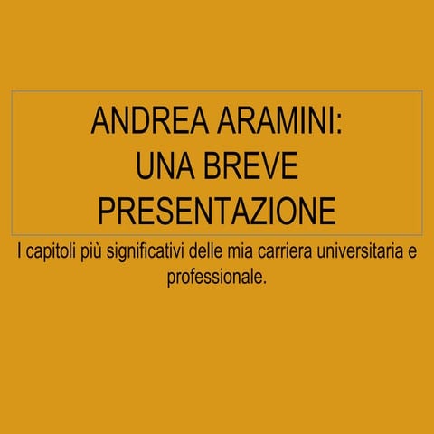 Andrea Aramini | PPT