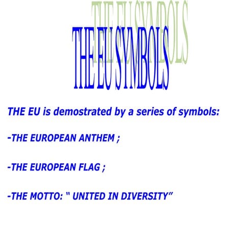 Presentazione1 the eu symbols | PPT