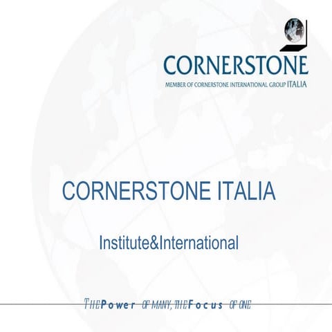Presentazione Cornerstone | PPT | Human Resources | Business