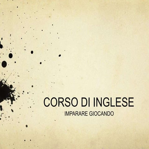 Presentazione corso di lingua inglese per bambini | PPTX | Education