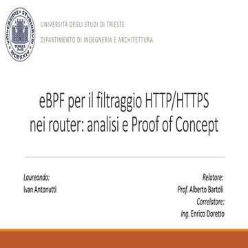 eBPF per il filtraggio HTTP/HTTPS nei router: analisi e Proof of Concept | PDF