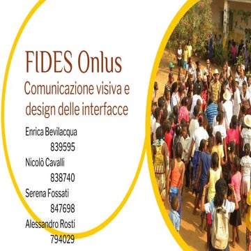 Re-design di un sito web No Profit - Fides Onlus | PPT