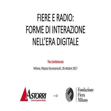 Fiere e radio: forme di interazione nell'era digitale | PPT