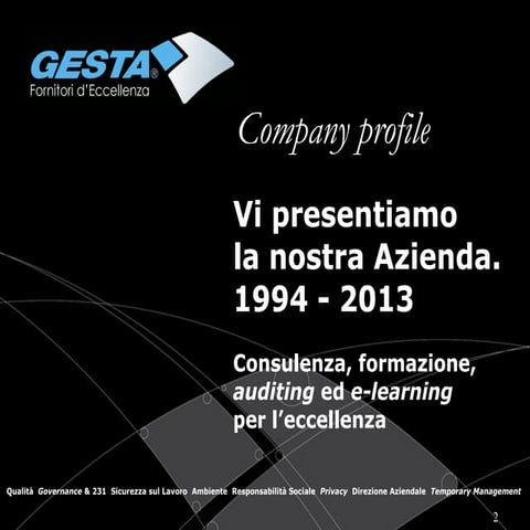 Presentazione gesta 2013 | PPT