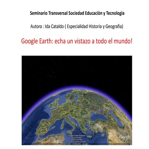 Google earth propuesta didáctica | PDF