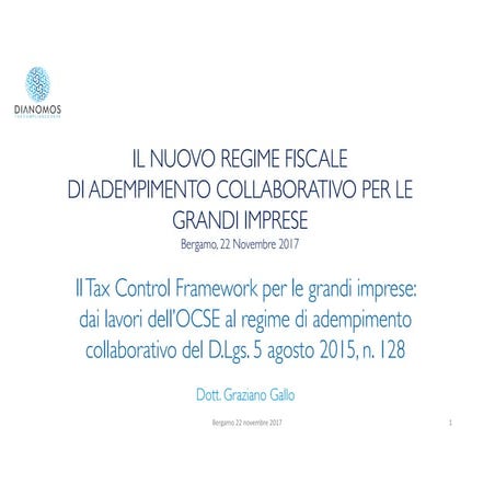 Tax Control Framework in the Italian legislation | PDF | Business ...