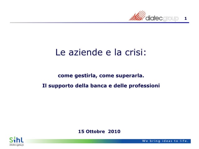 Presentazione Gruppo Diatec Ppt