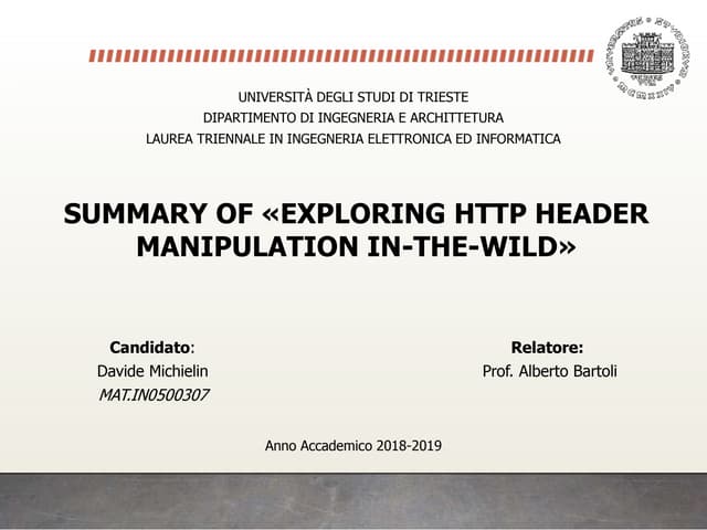 Summary Of Exploring Header Manipulation In The Wild Ppt 7679