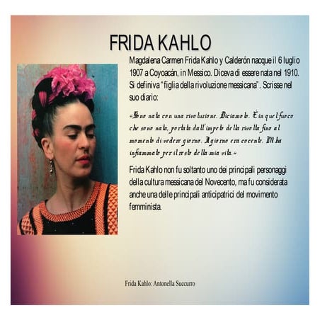 Frida kahlo spiegata ai bambini della scuola primaria (libretto dei ...