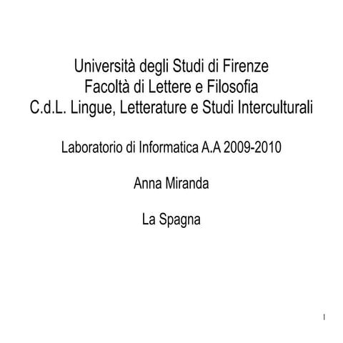 Presentazione per corso di informatica | ODP
