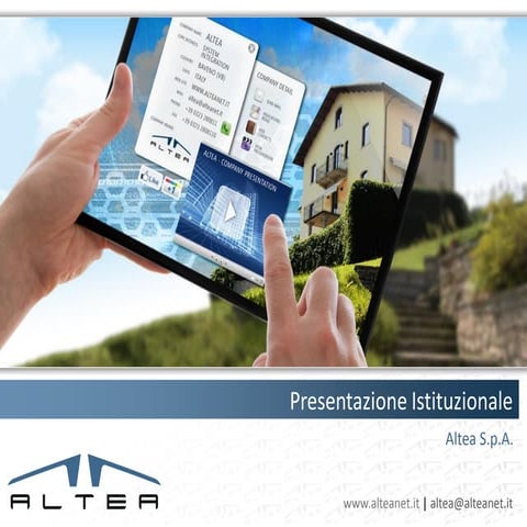 Presentazione Istituzionale Altea SpA | PPT