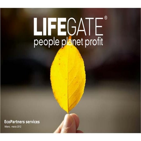 Presentazione life gate | PDF