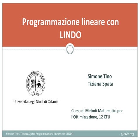 LINDO: Optimization Software | PDF