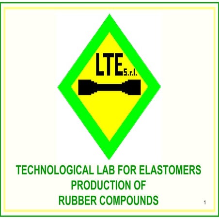 LTE Srl - synthetic rubber compounds | PPT