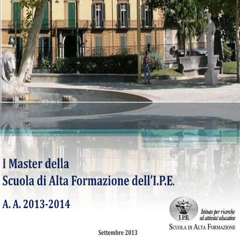 Presentazione Master IPE (Finanza & Risk; Controllo di Gestione ...