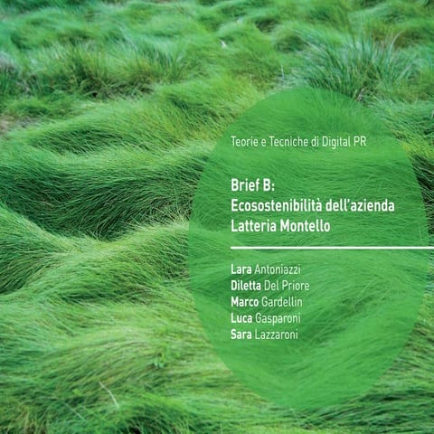 Latteria Montello - Digital PR Ecosostenibilità aziendale | PPT