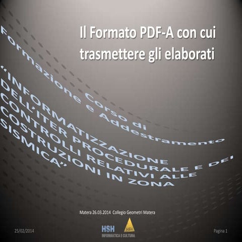 Presentazione pdf | PPT
