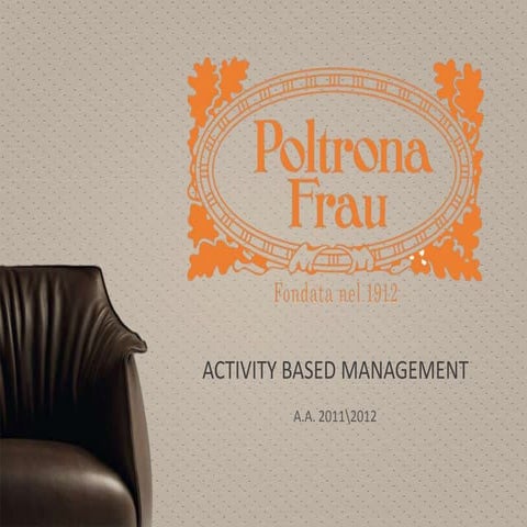 Presentazione poltrona frau | PPTX