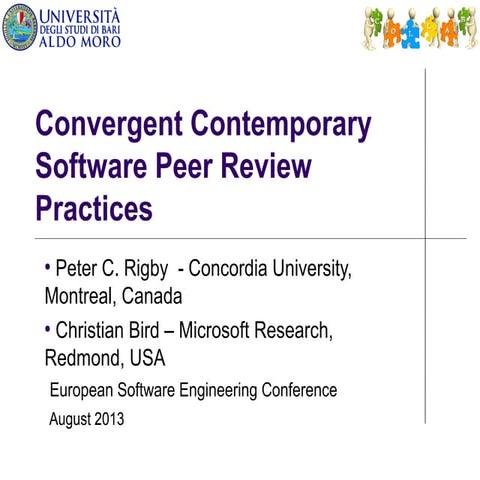 Convergent Contemporary Software Peer Review Practices | ODP