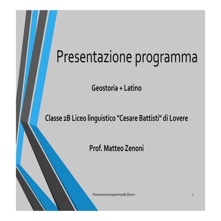 Presentazione programma 2 b | PDF