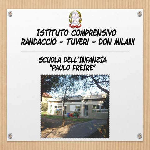 Presentazione scuola dell'infanzia | PPT