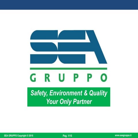 Presentazione aziendale SEA Gruppo srl | PDF
