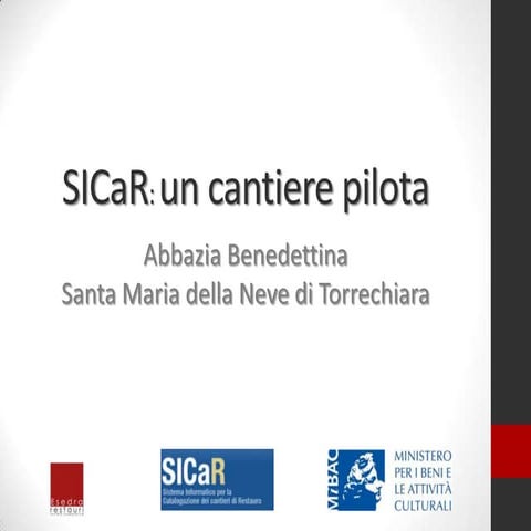 Presentazione sicar | PPTX | Technology & Computing