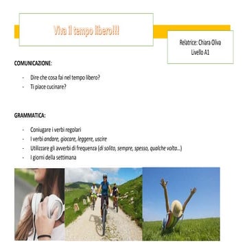 Viva il tempo libero! | PPTX