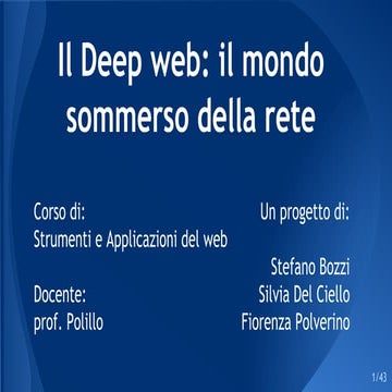 Deep web | PPTX