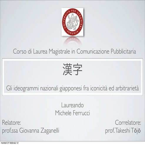 Michele Ferrucci presentations