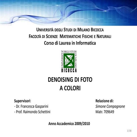 Presentazione tesicompagnonesimone | PPTX