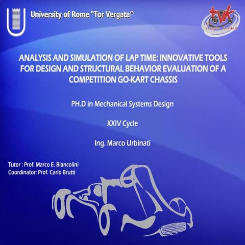 Analysis and simulation of lap time: innovative tools for design and ...