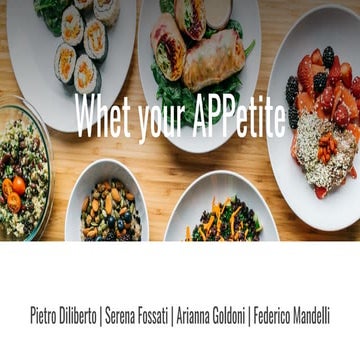Presentation blog Whet your APPetite | PDF