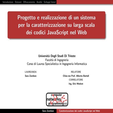 Progetto e realizzazione di un sistema per la caratterizzazione su ...