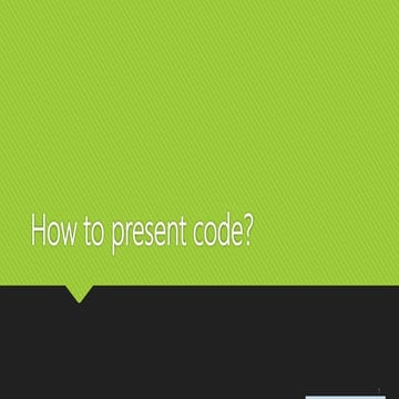 Present code | PPT