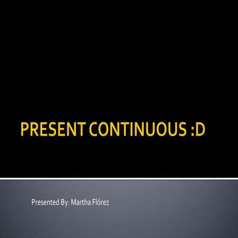Present continuous | PPTX