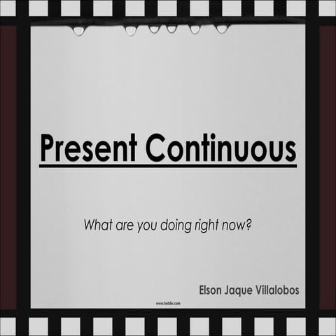 Present continuous | PPT