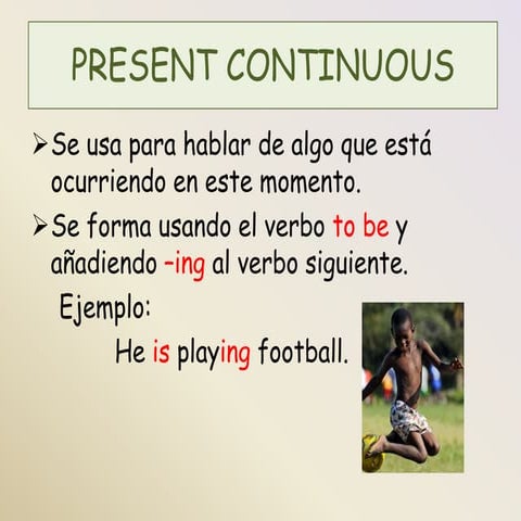 Present continuous | PPTX