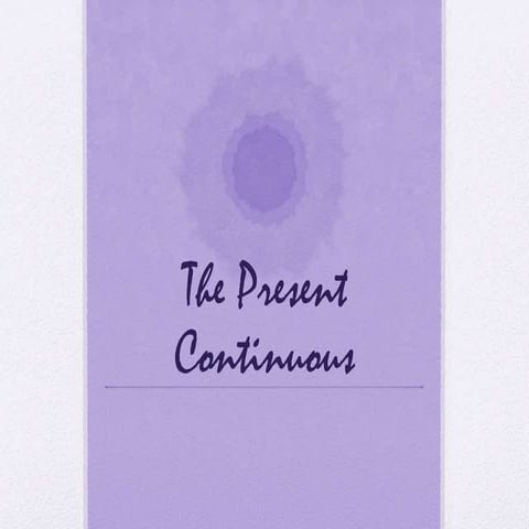 present-continuous-grammar- English lesson | PPTX