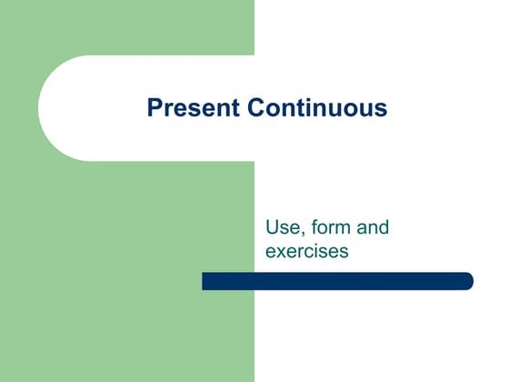Present Simple vs Present Continuous - English Language | PDF