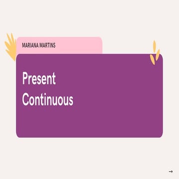 Present continuous | PPT