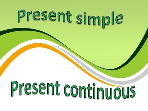 Present simple and continuous | PPTX