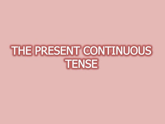 Present Simple vs Present Continuous - English Language | PPT