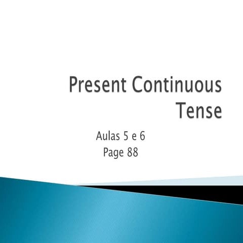 Present continuous tense | PPT
