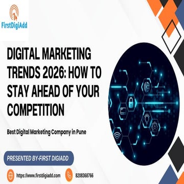 Digital Marketing Trends 2026: How to Stay Ahead of Your Competition | PDF
