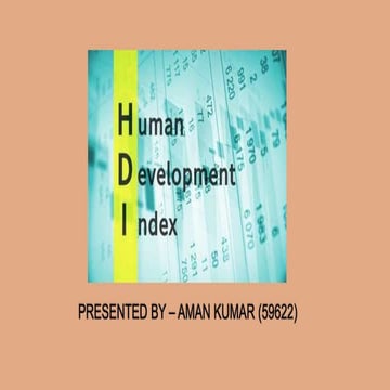 HDI(Human Development Index) | PPTX