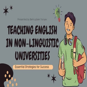 Teaching english in non-linguistik unive | PDF